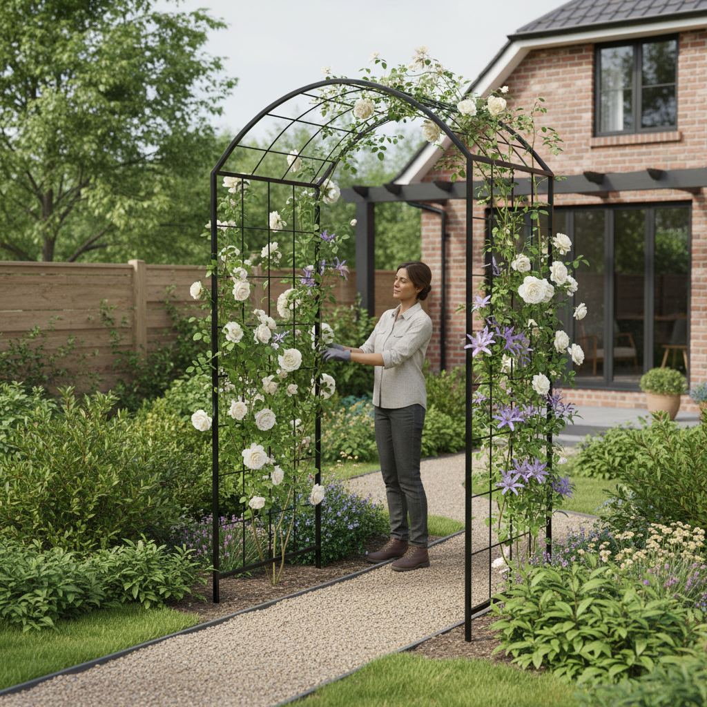 Premium Plain Box Section Arch 30x30mm with 2500mm Length and 500mm Ri