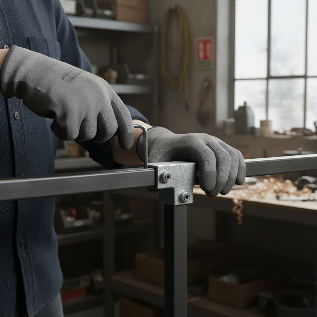 Premium Long Tee Square Key Clamp for 25mm Box Section - Durable Conne