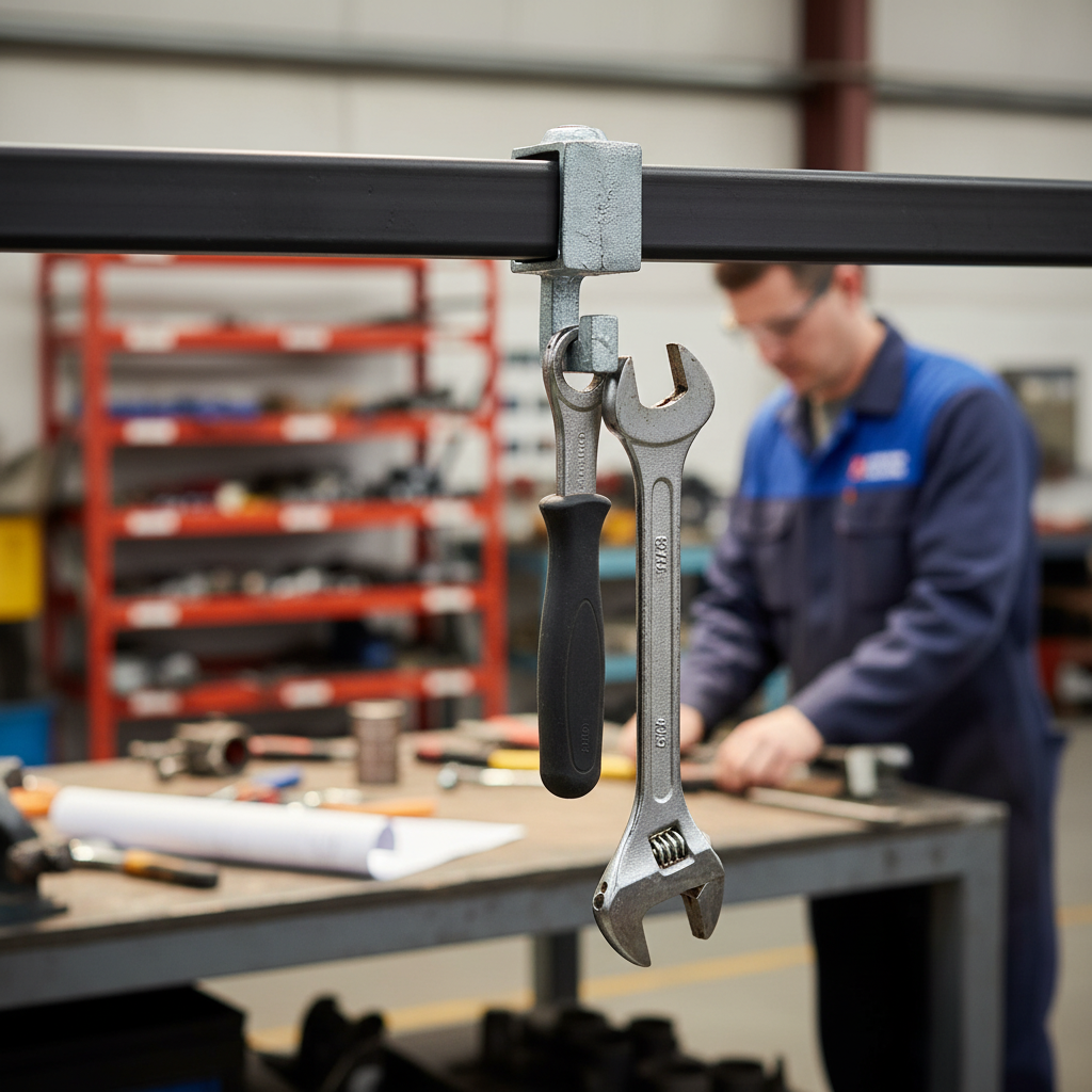 Premium Straight Hook Square Key Clamp for 40mm Box Section - Easy Acc