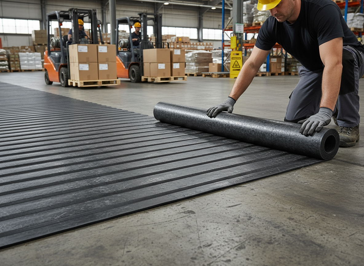 Premium Heavy Duty Rubber Matting for Horsebox Flooring and Kennels