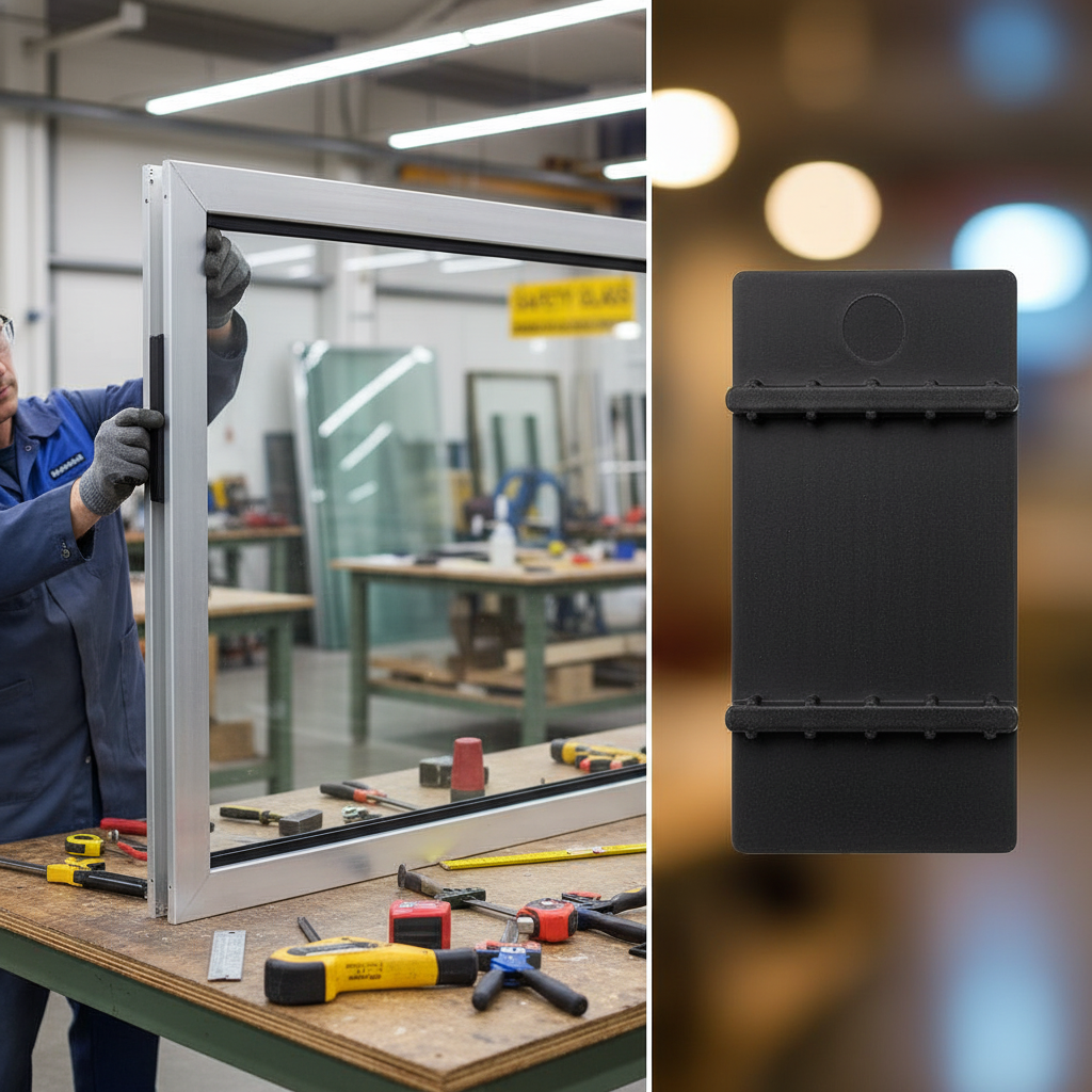 Premium Aluminium Glass Stiffener Rubber for 19.00mm to 21.52mm - Pair