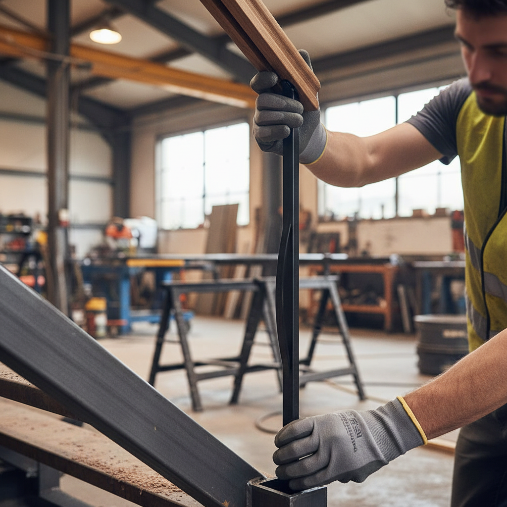 Premium Heavy Duty Bowed Baluster Plain Bar 12x12mm, 1000mm Length for