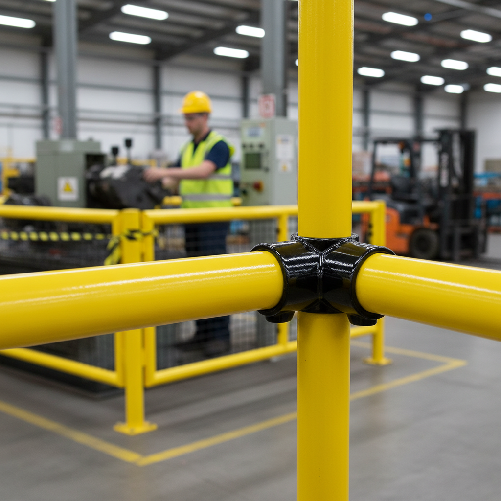 Premium 3 Way Mid Rail Corner Key Clamp for 42.4mm Tube - Black Powder