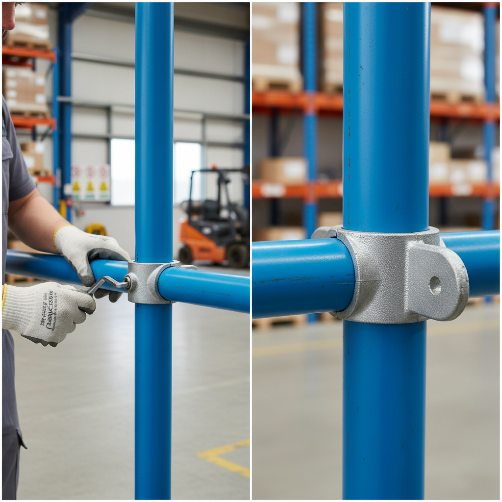 Premium Double Swivel Connector Male Part for 48.3mm Tubes - Ideal for