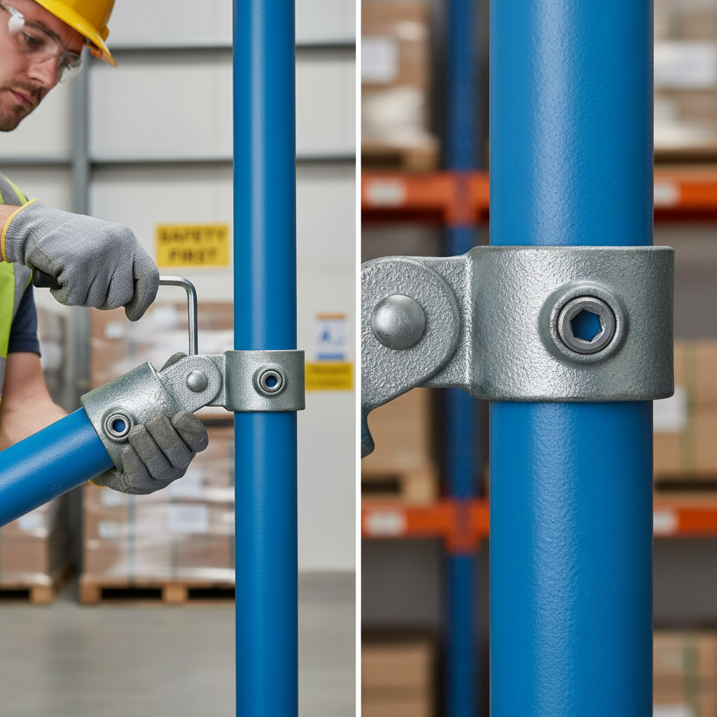 Premium Single Swivel Socket Connection Key Clamp for 48.3mm Tubing