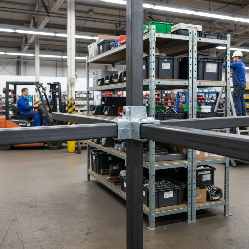 Premium Centre Cross Square Key Clamp for 40mm Box Section - Heavy Dut