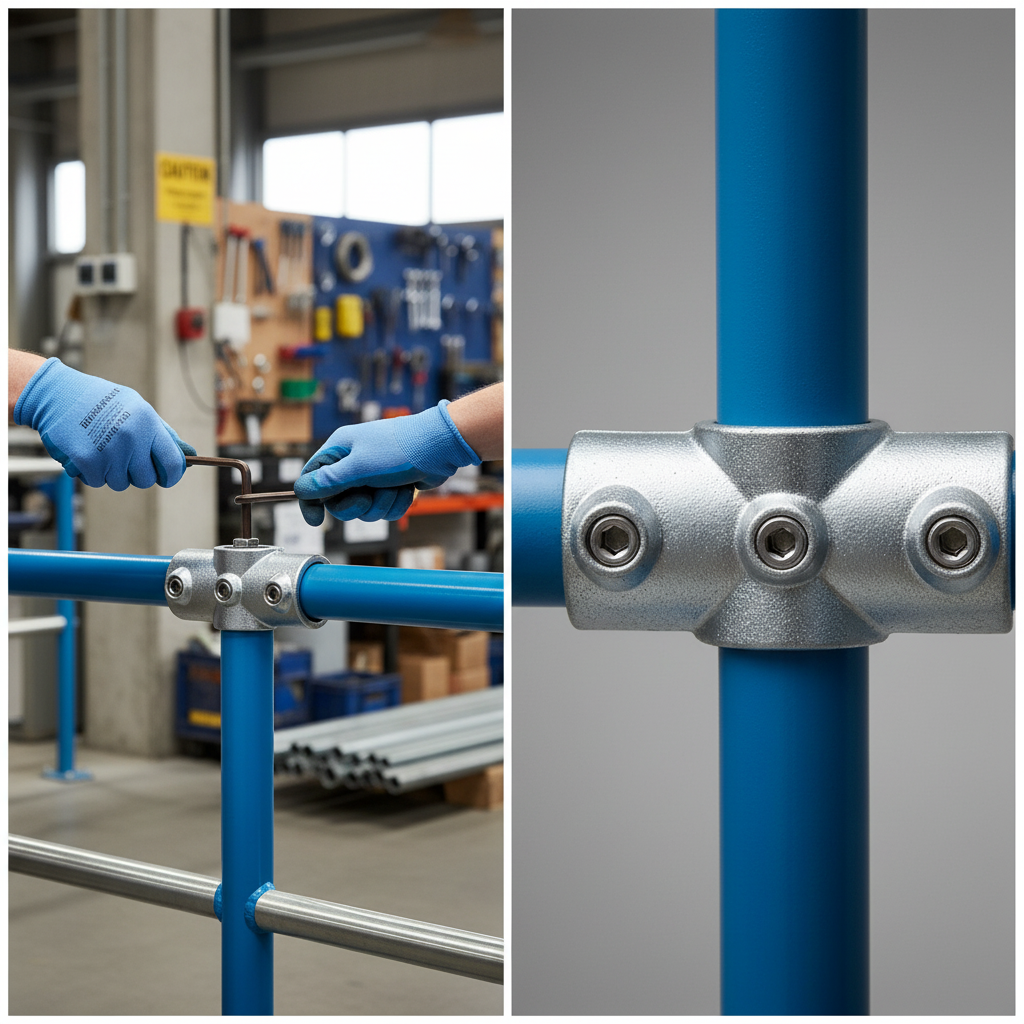 Premium 4 Way Cross Piece for 48.3mm Tube - Connect Mid/Lower Rails to